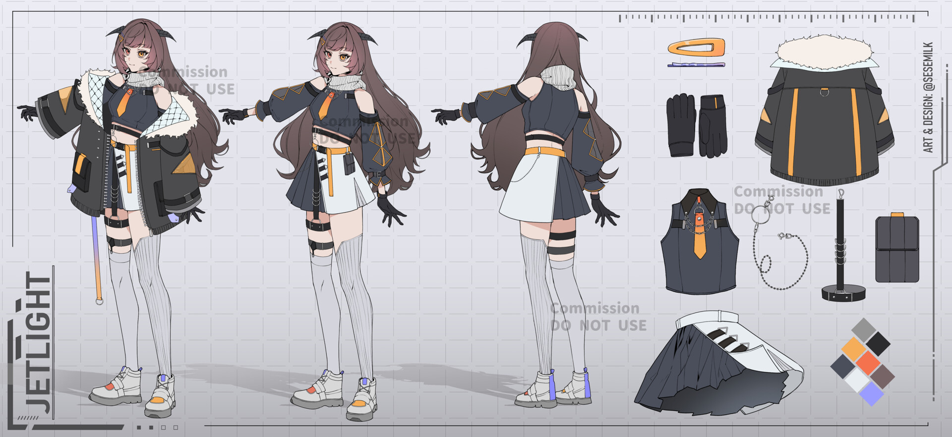 ArtStation - Jetlight Character sheet Commission