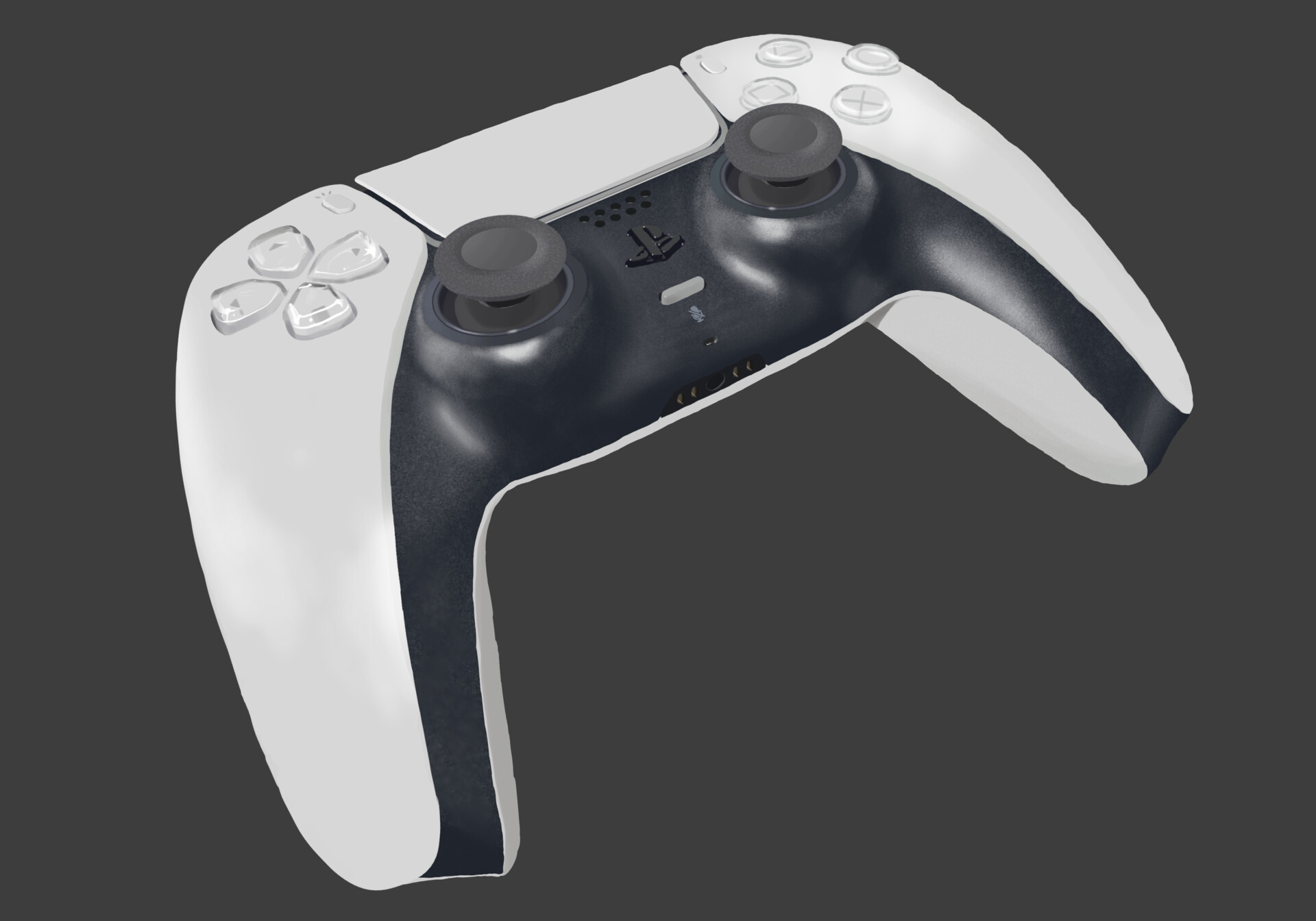 ArtStation - 2D Painting Study - DualSense Controller