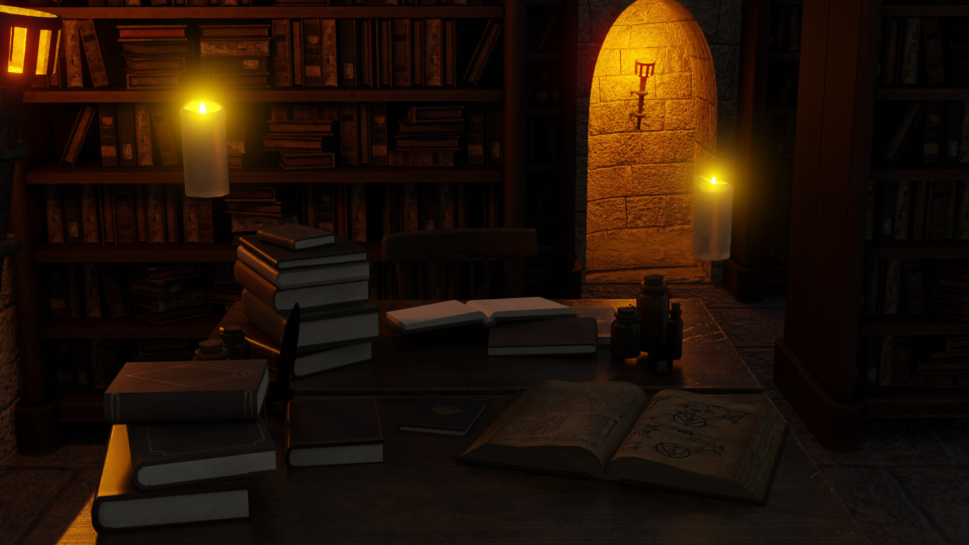 hogwarts study background