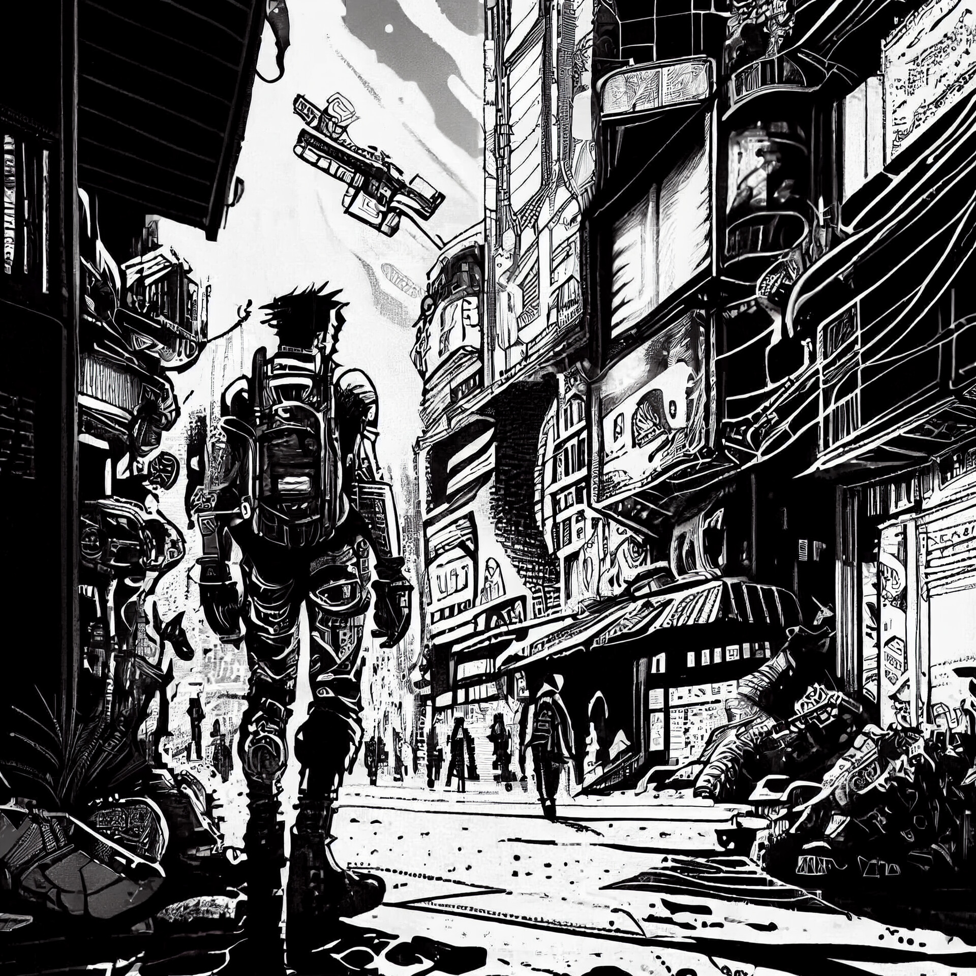 Joe Ozmer - Transhuman Evolution: a coloring book