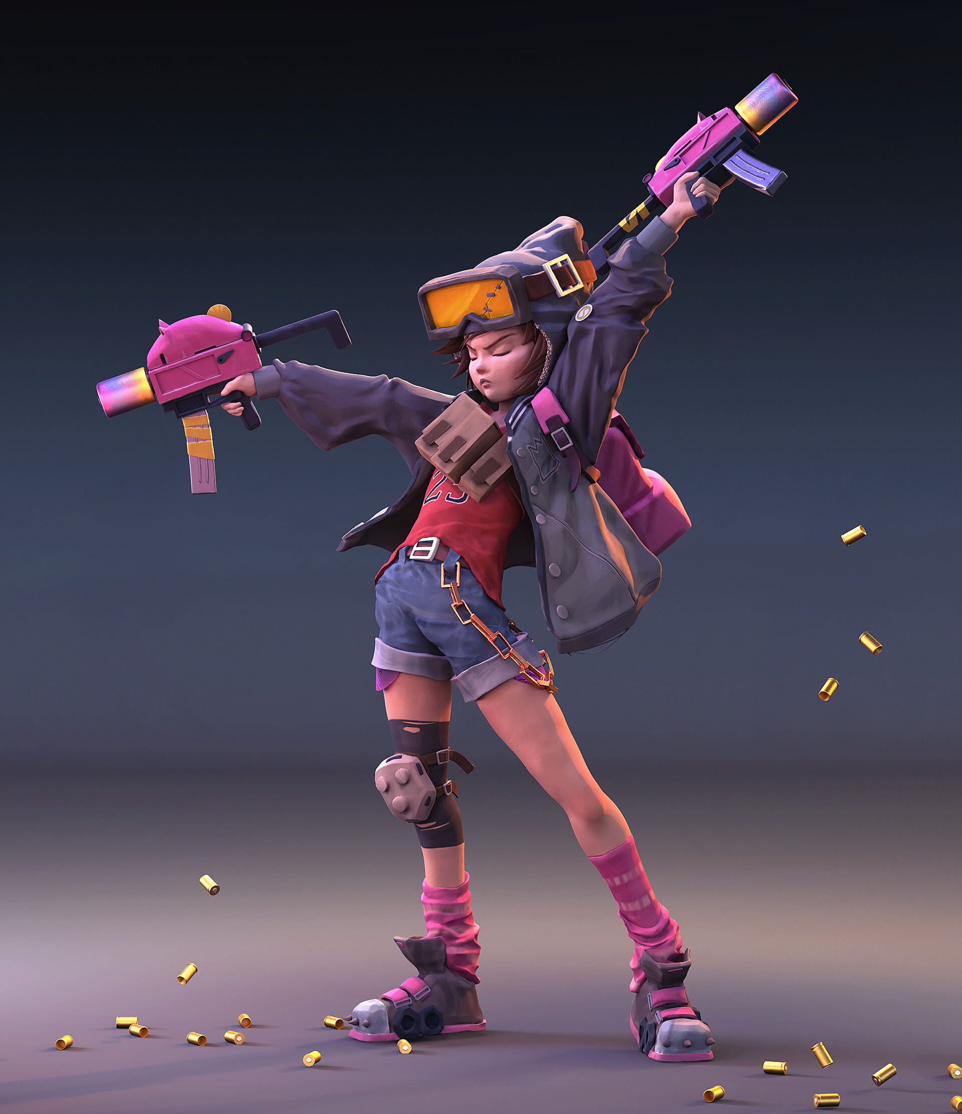 ArtStation - Akimbo Girl - 3D Sculpt