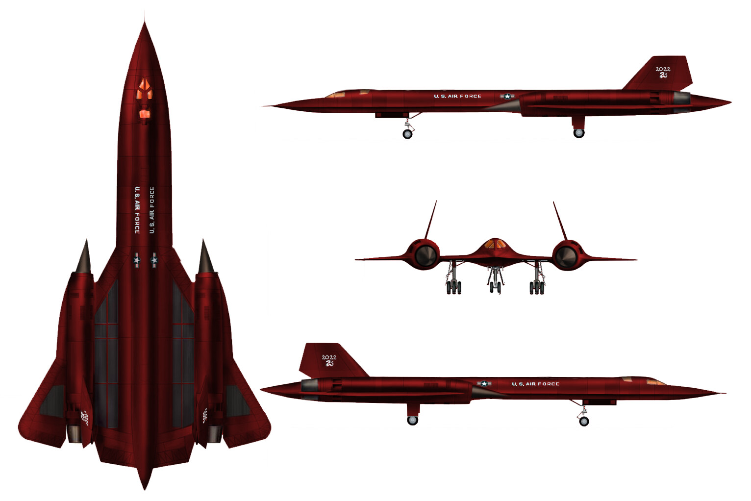 ArtStation - Ruby Red SR-71 Special Edition By - Blake Garcia