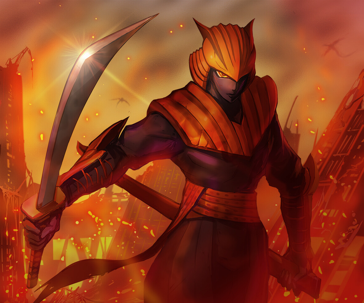 ArtStation - Chaos Hero(Shin-Megami Tensei fanart)