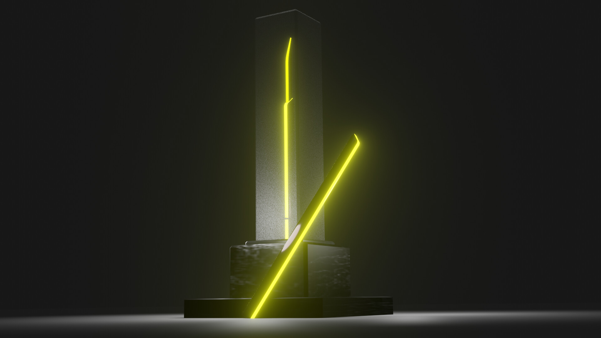 ArtStation - Gold-Bladed Katana Showcase