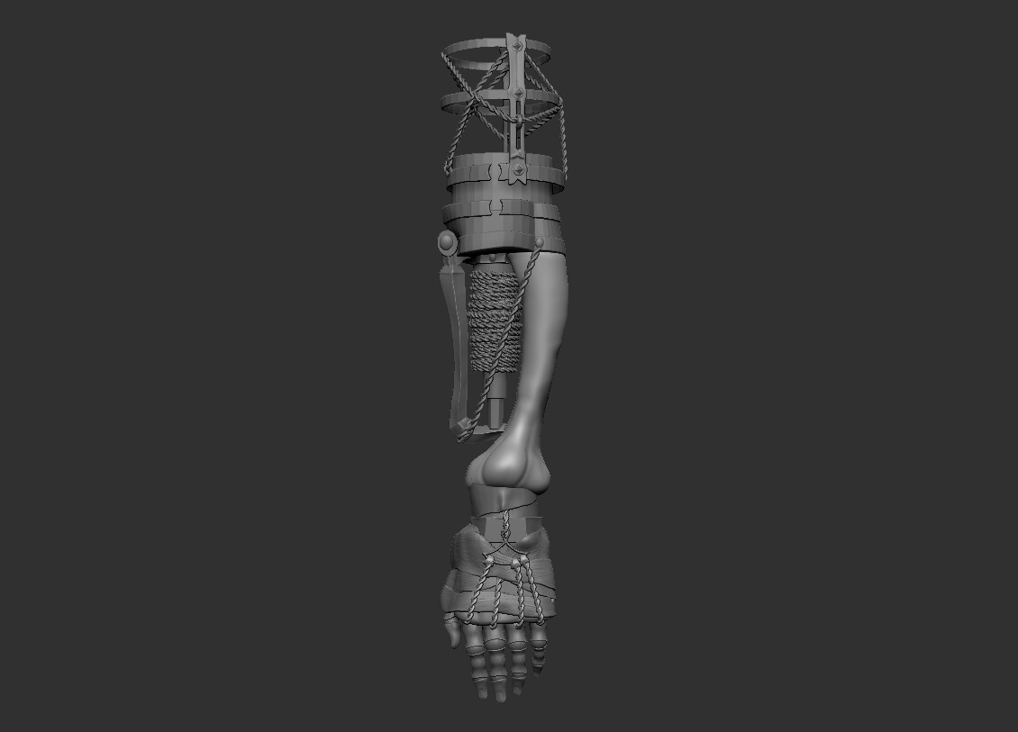 ArtStation - Zbrush sekiro arm