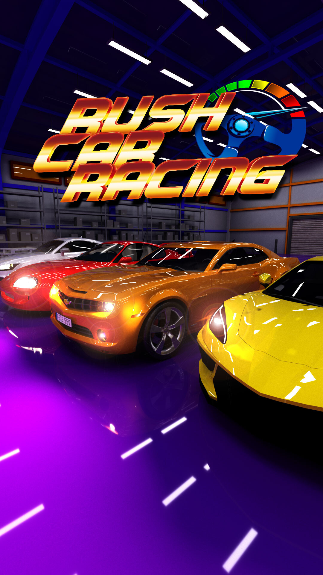ArtStation - Rush Car Racing, Game Marketing Material.