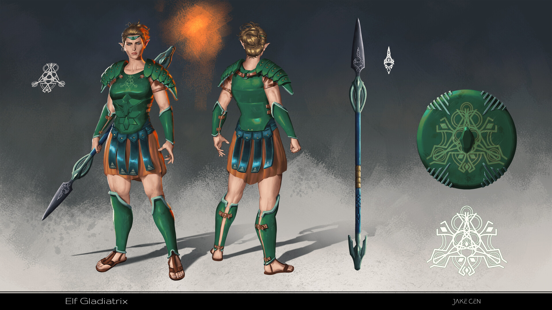 ArtStation - Elf Gladiatrix