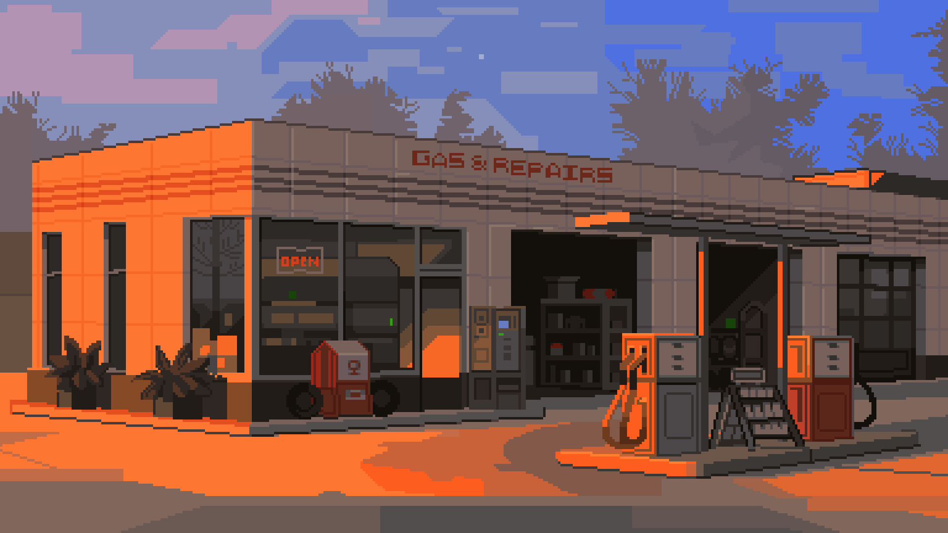 ArtStation - Gas Station