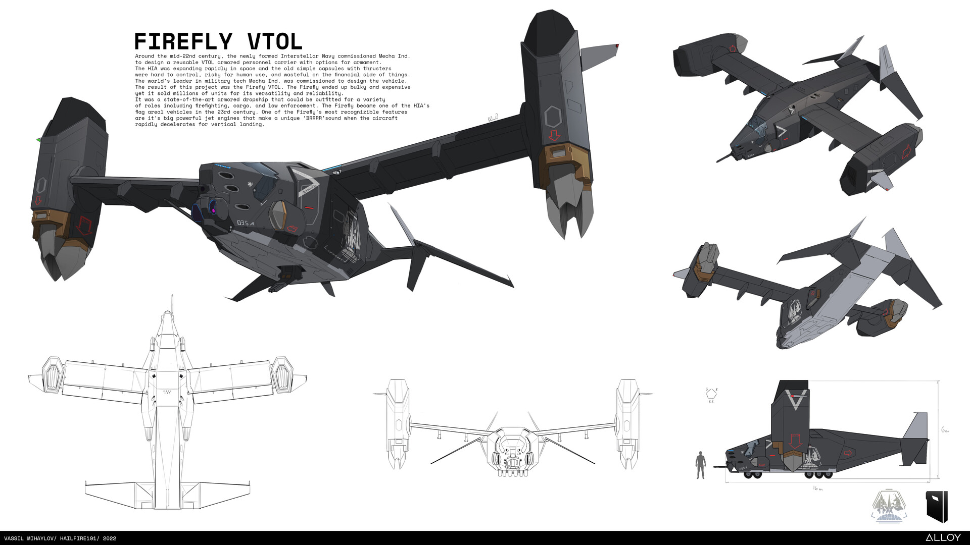 futuristic vtol