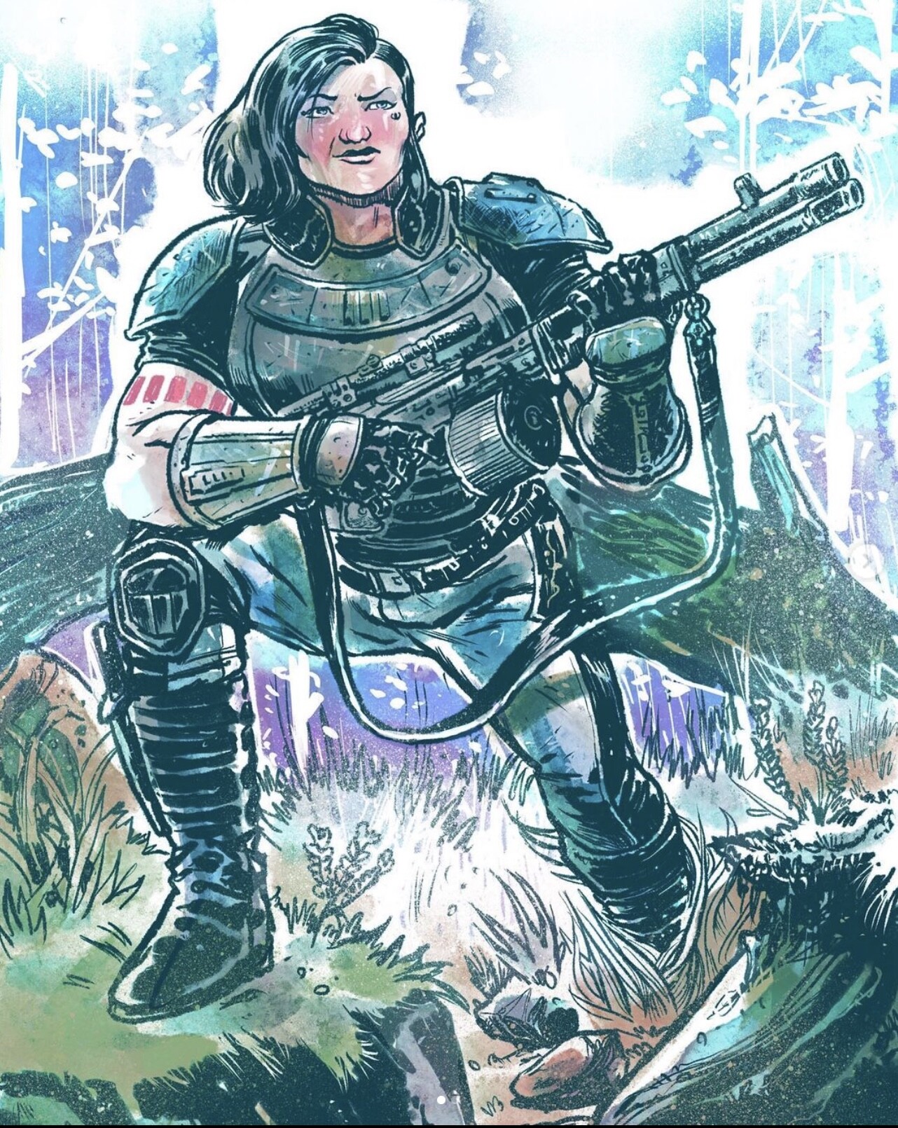 ArtStation - Star War The Mandalorian Fan Art - Cara Dune