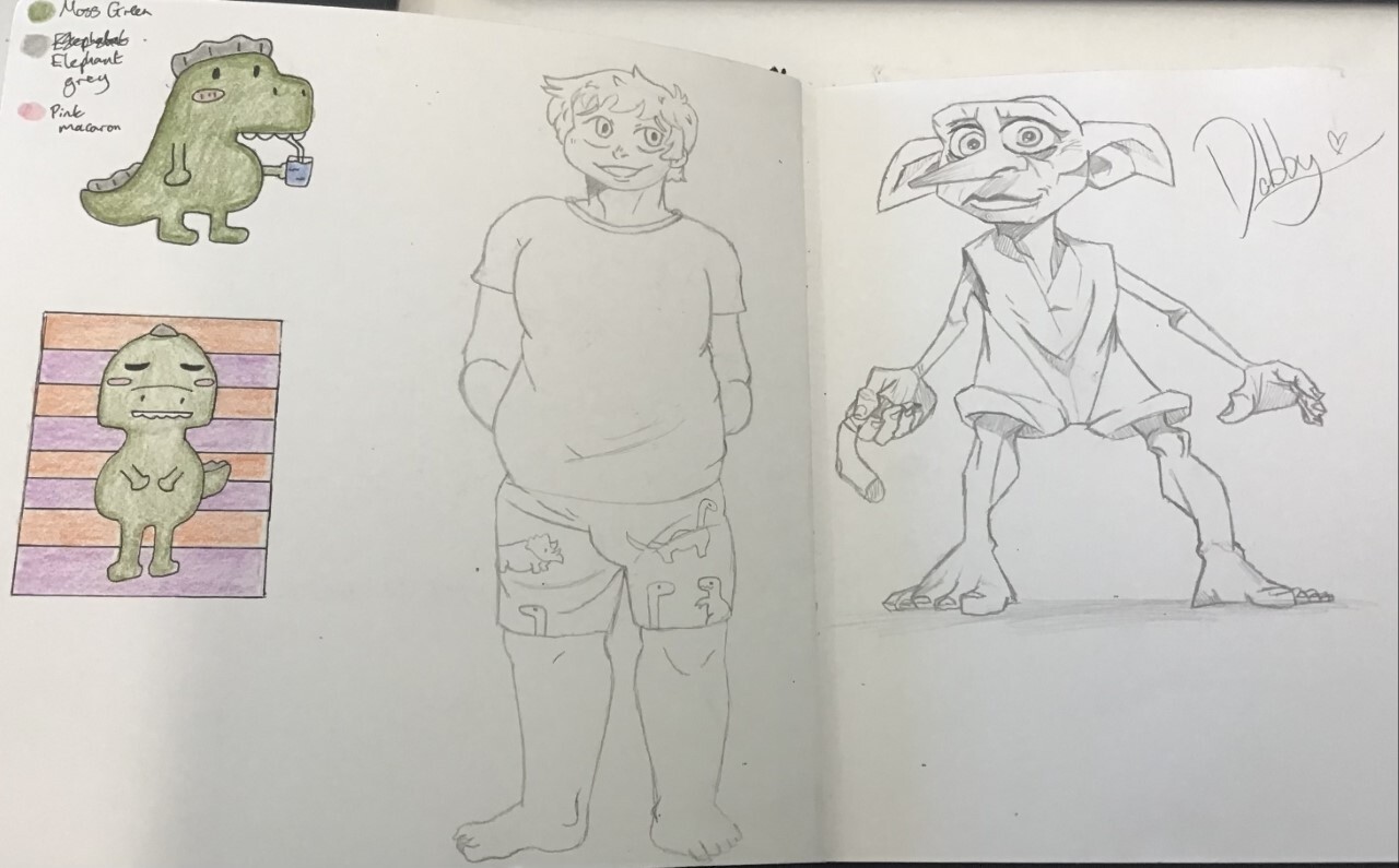 ArtStation - Roary as a Human and Dobby the Elf