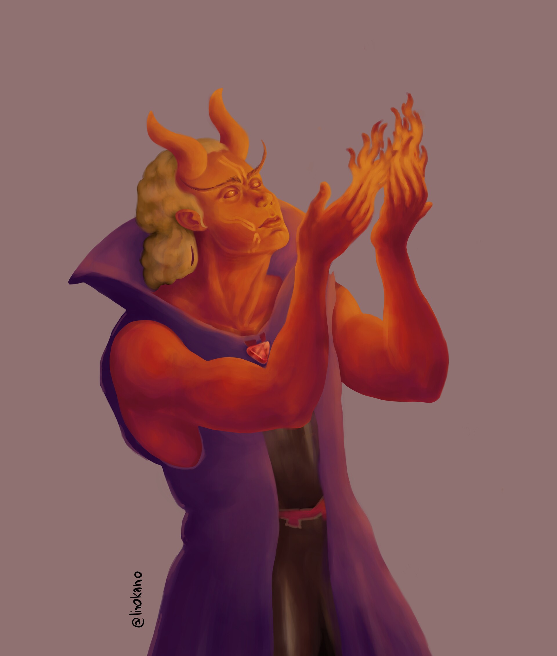 ArtStation - DnD Tiefling Illustration