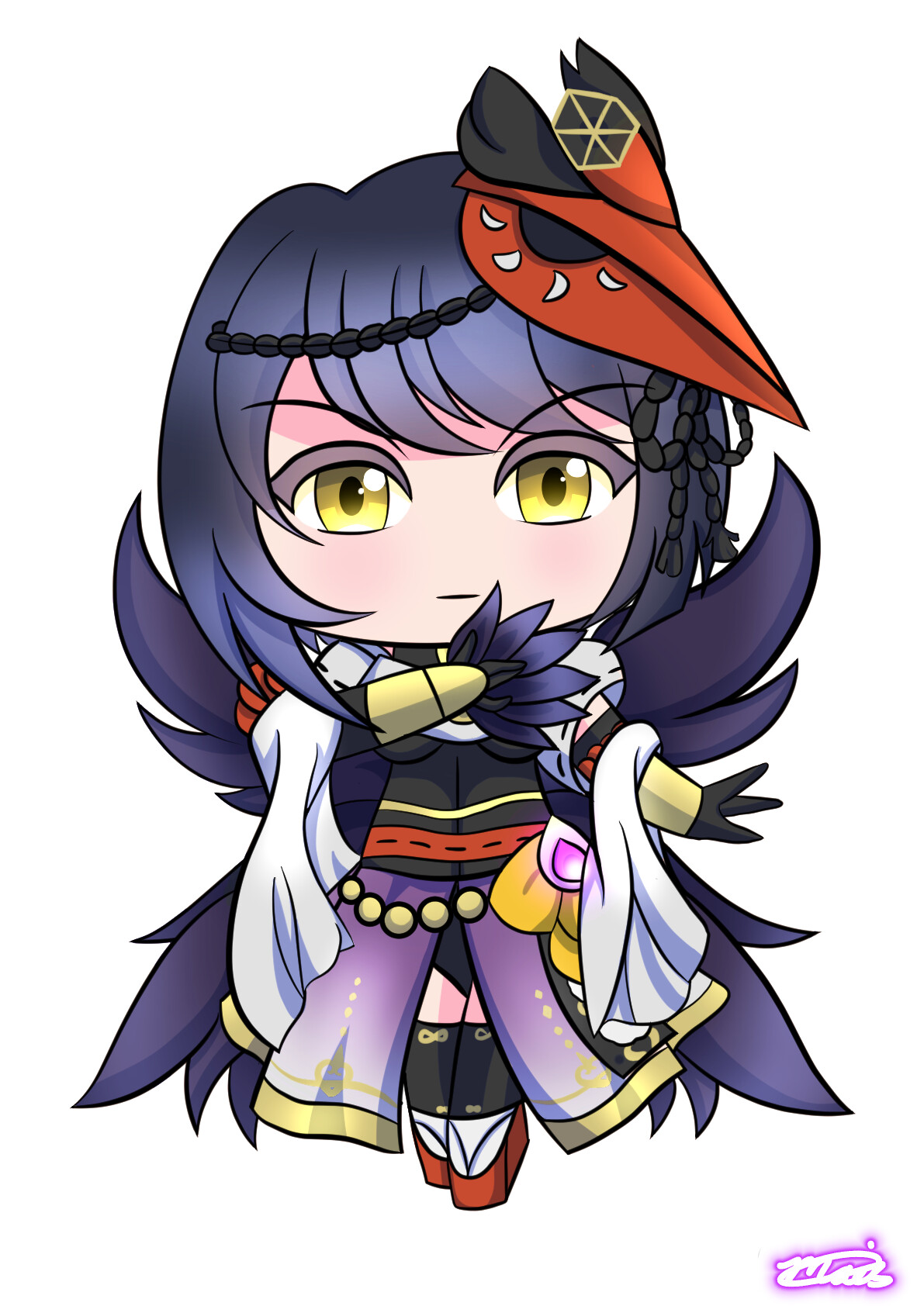 Artstation Kujou Sara Chibi