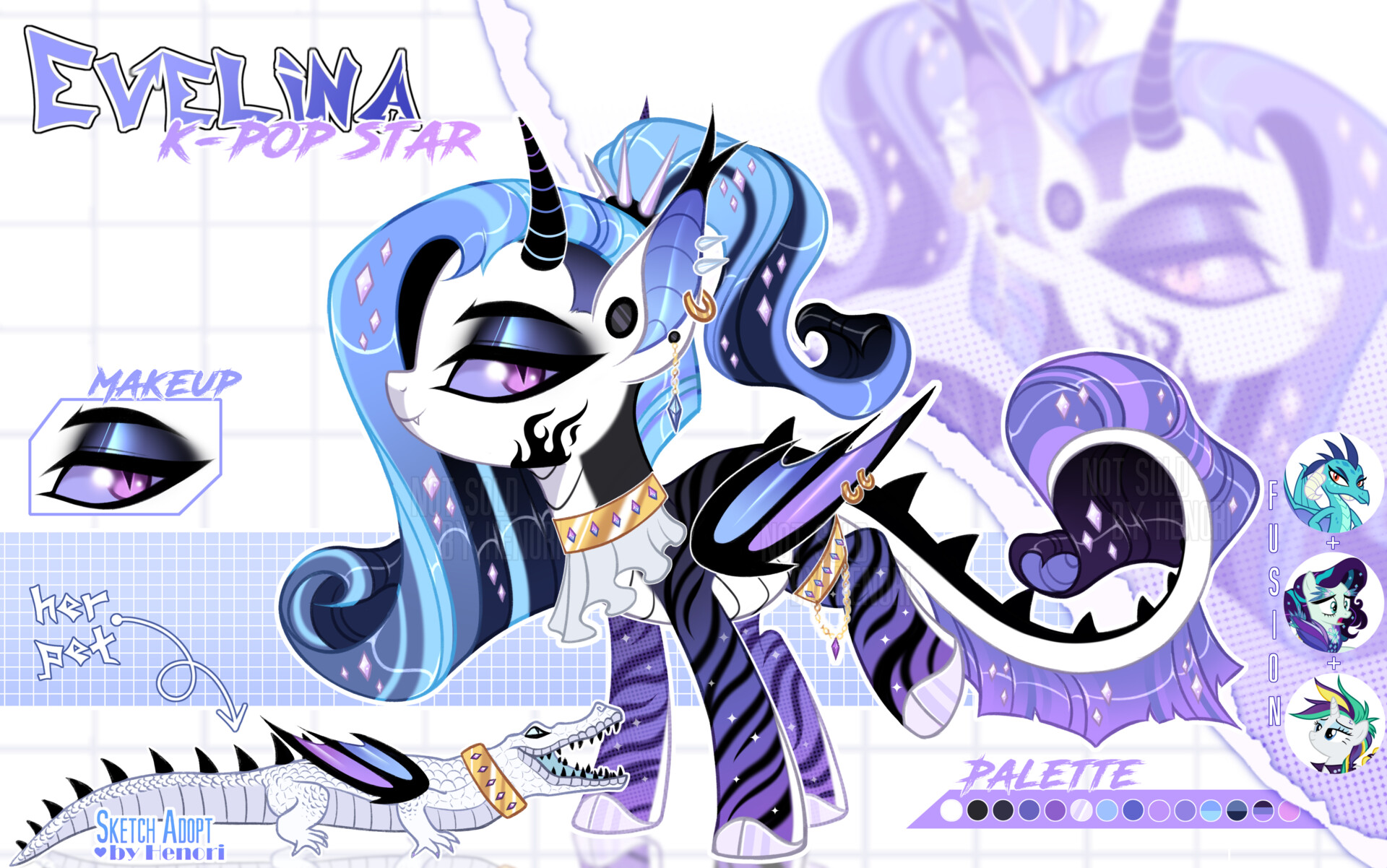 ArtStation - K-POP Dragon | MLP Adop: CLOSED