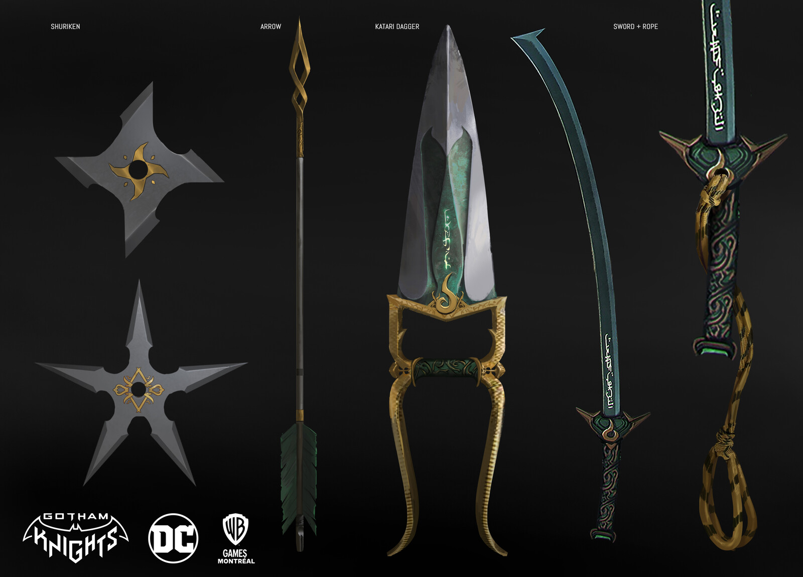 Sam Couture - Gotham Knights - Ra's Al Ghul Weapons