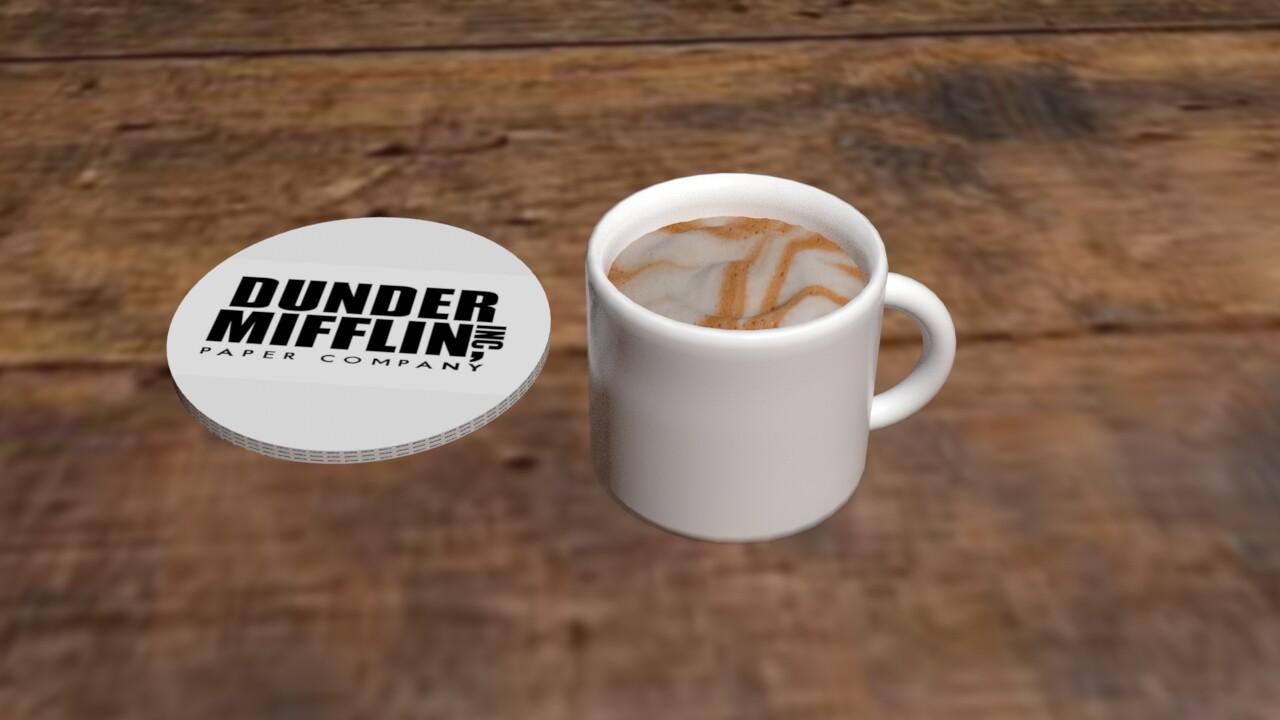 ArtStation - 3D Coffee Mug w/ Ripple Effect