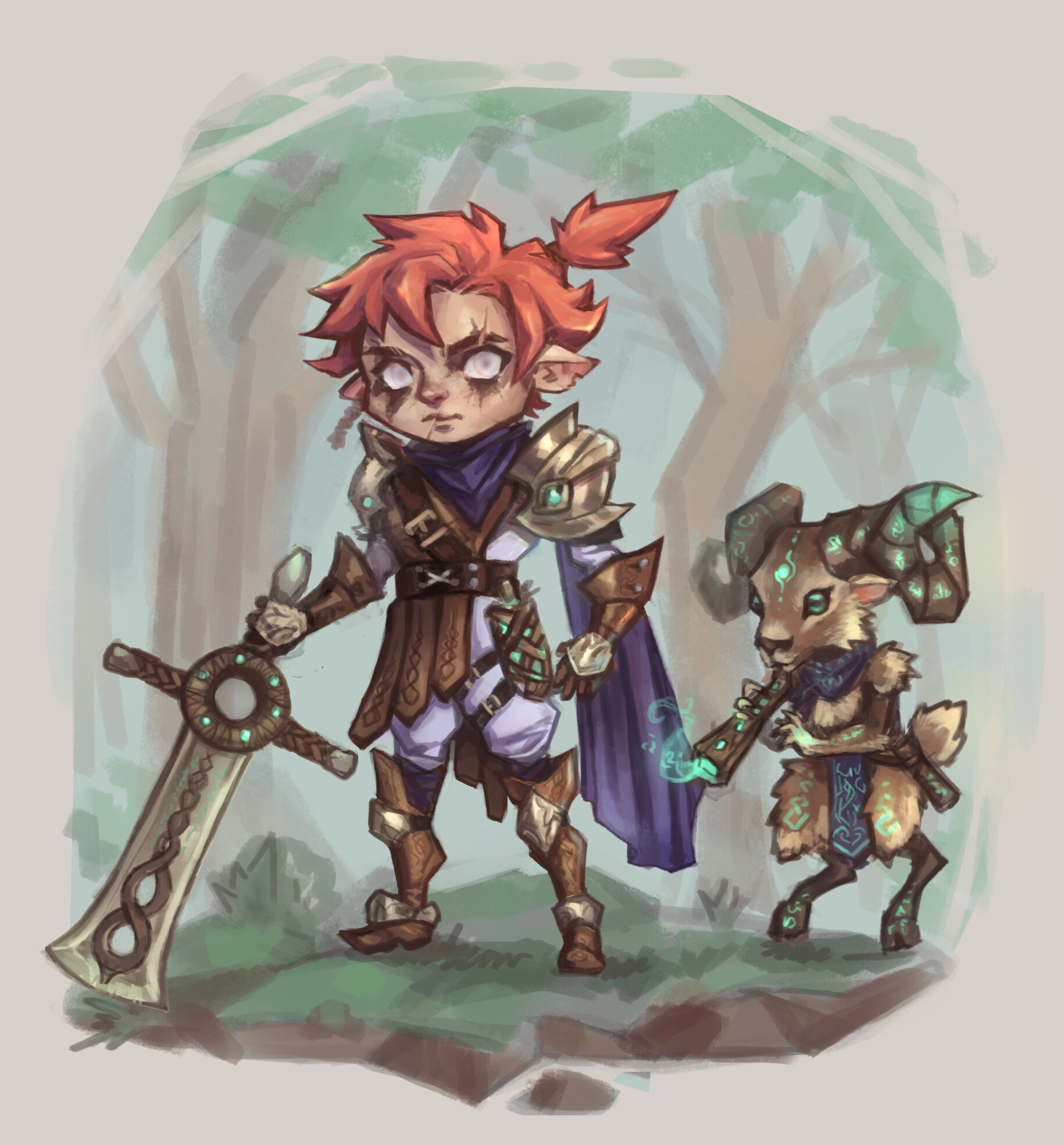 ArtStation - The blind warrior