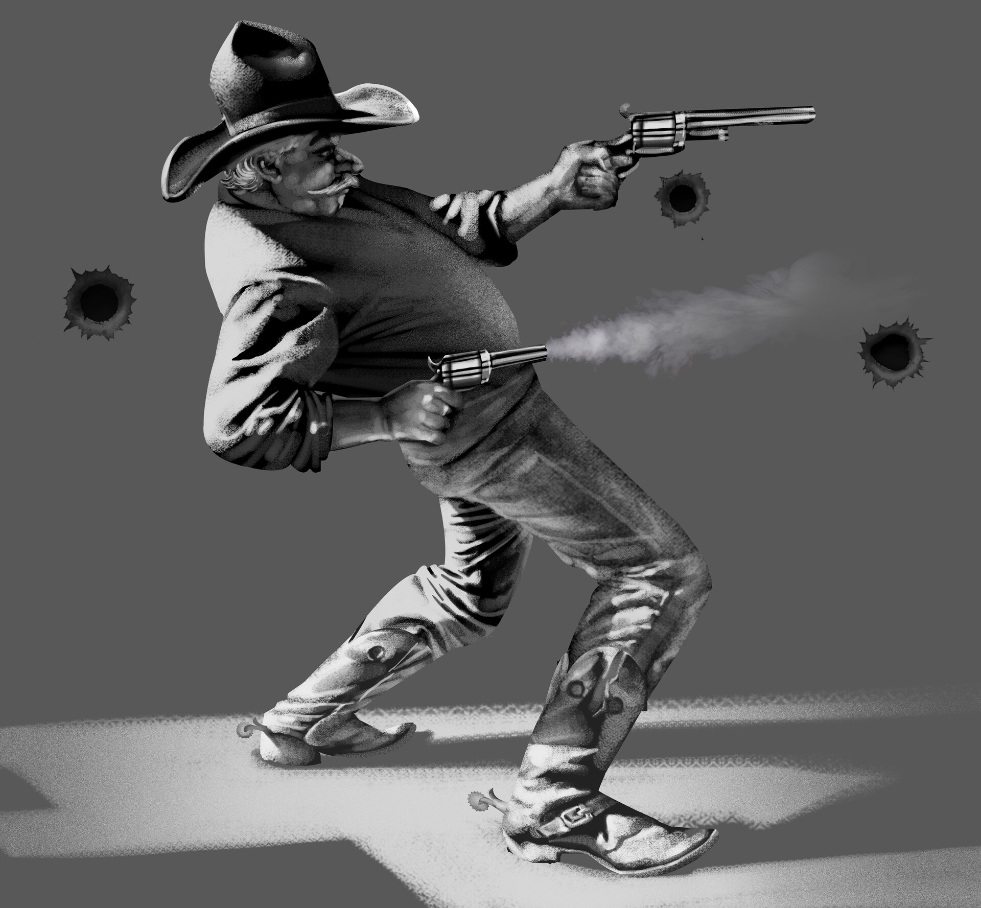 how to draw gunfighter