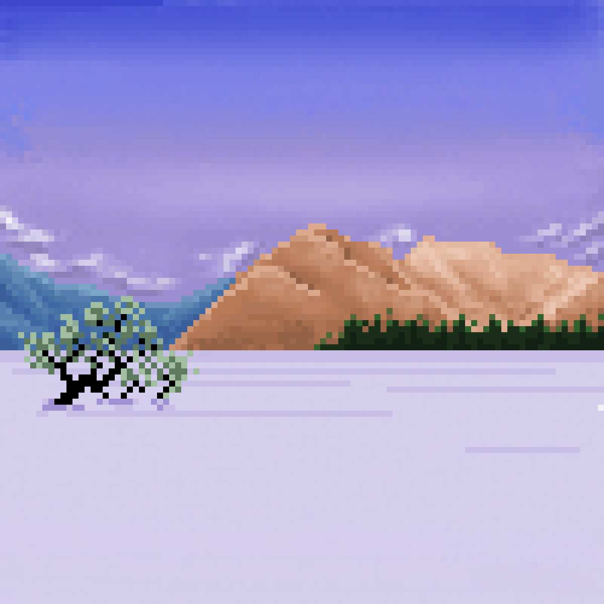 how to draw pixel art landscapes