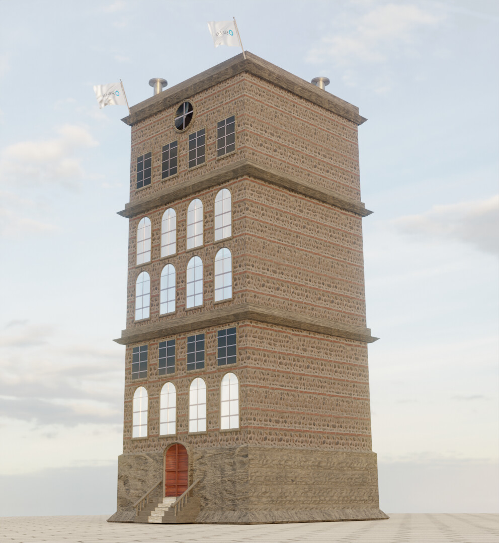 ArtStation - 3D Design of Building Model