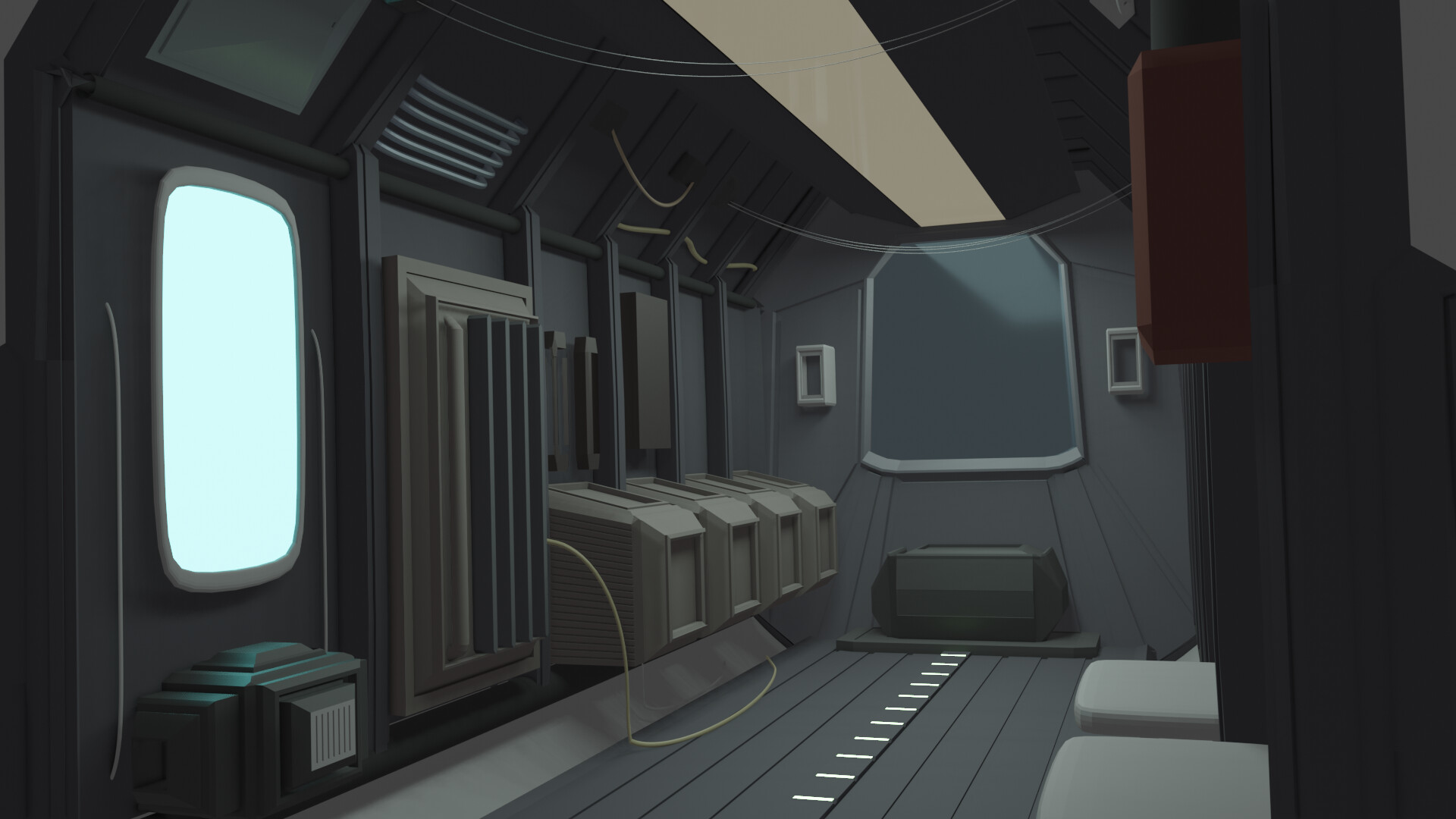 ArtStation - Space Station Corridor