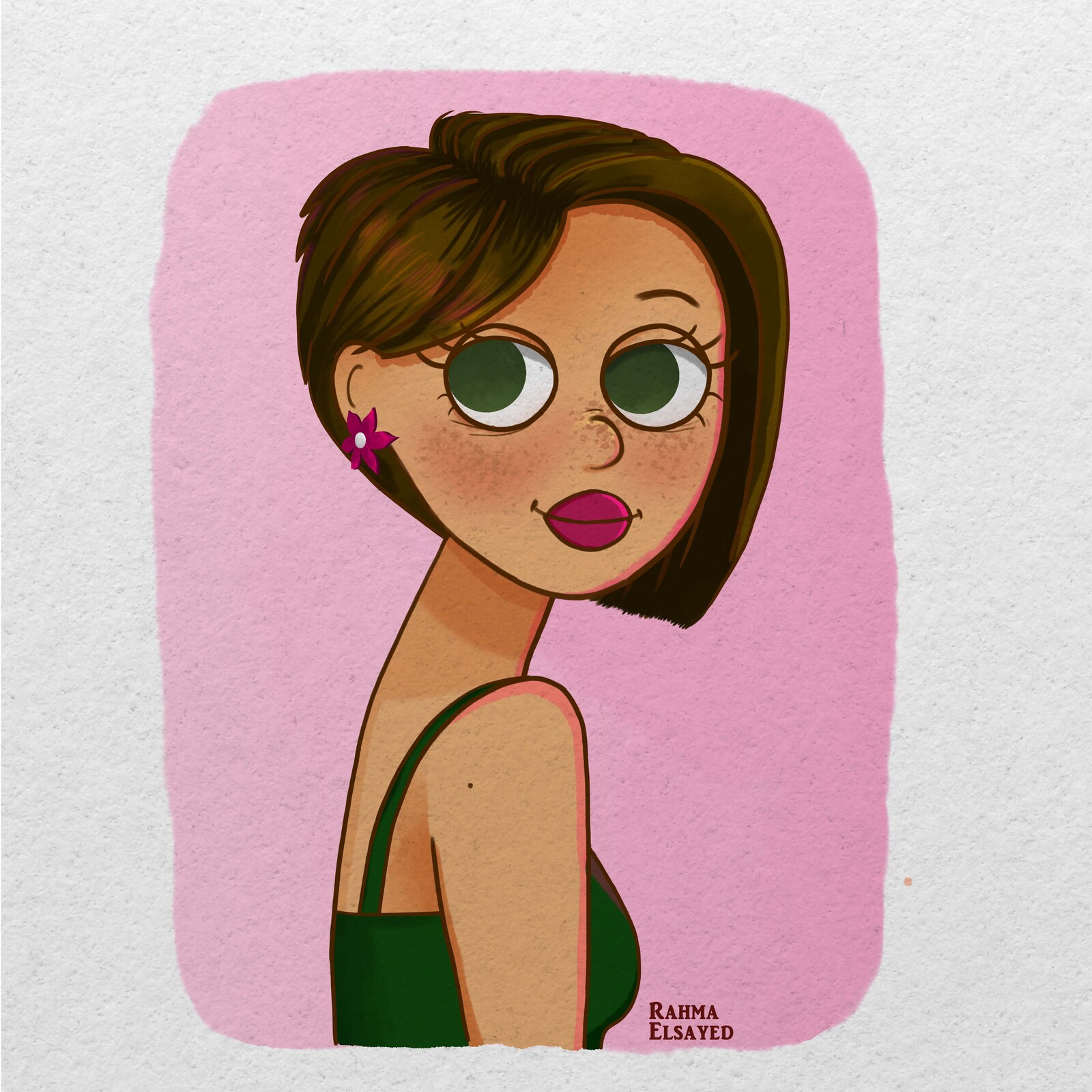 Rahma Elsayed - Cartoon girt portrait