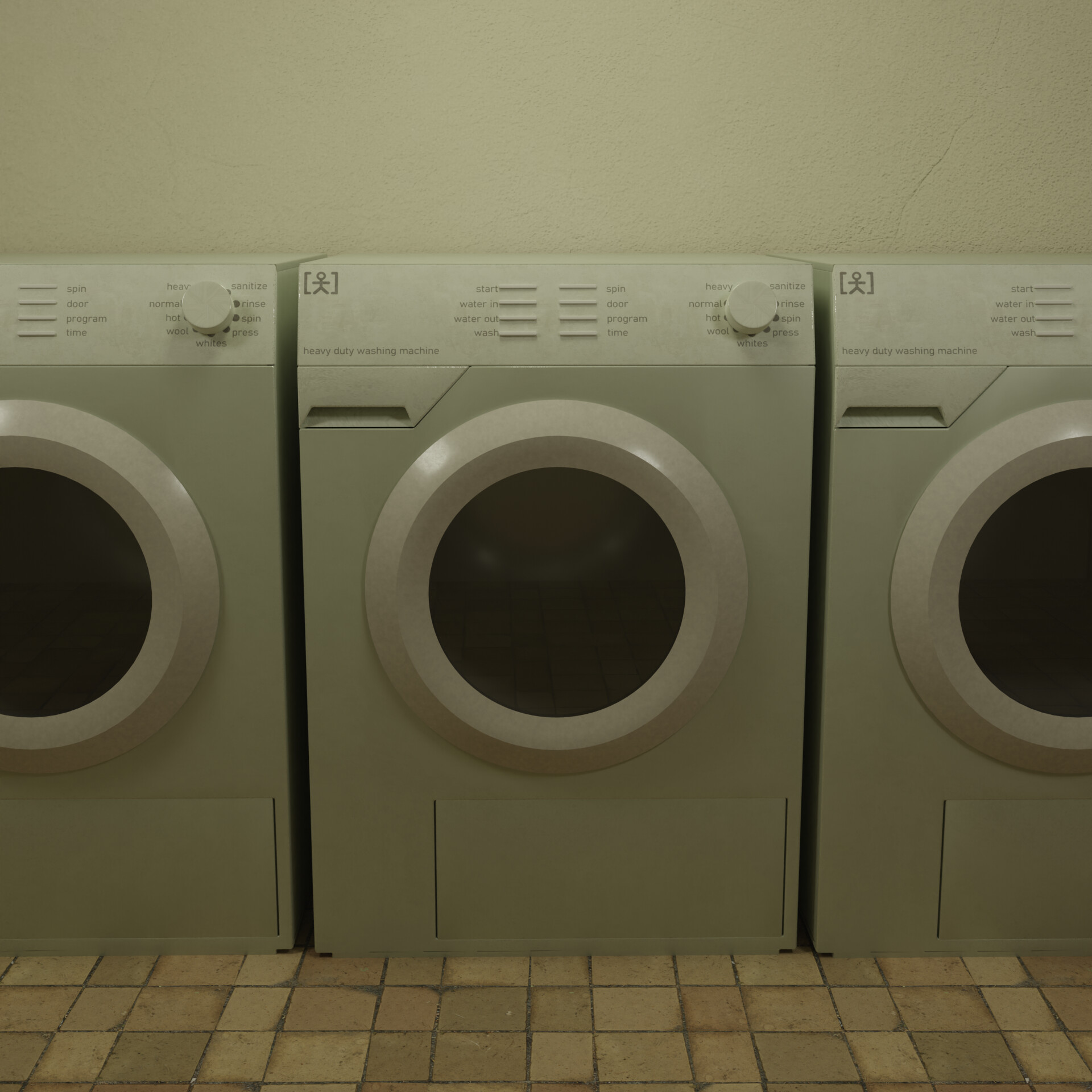 ArtStation - Weathered Washing Machine model