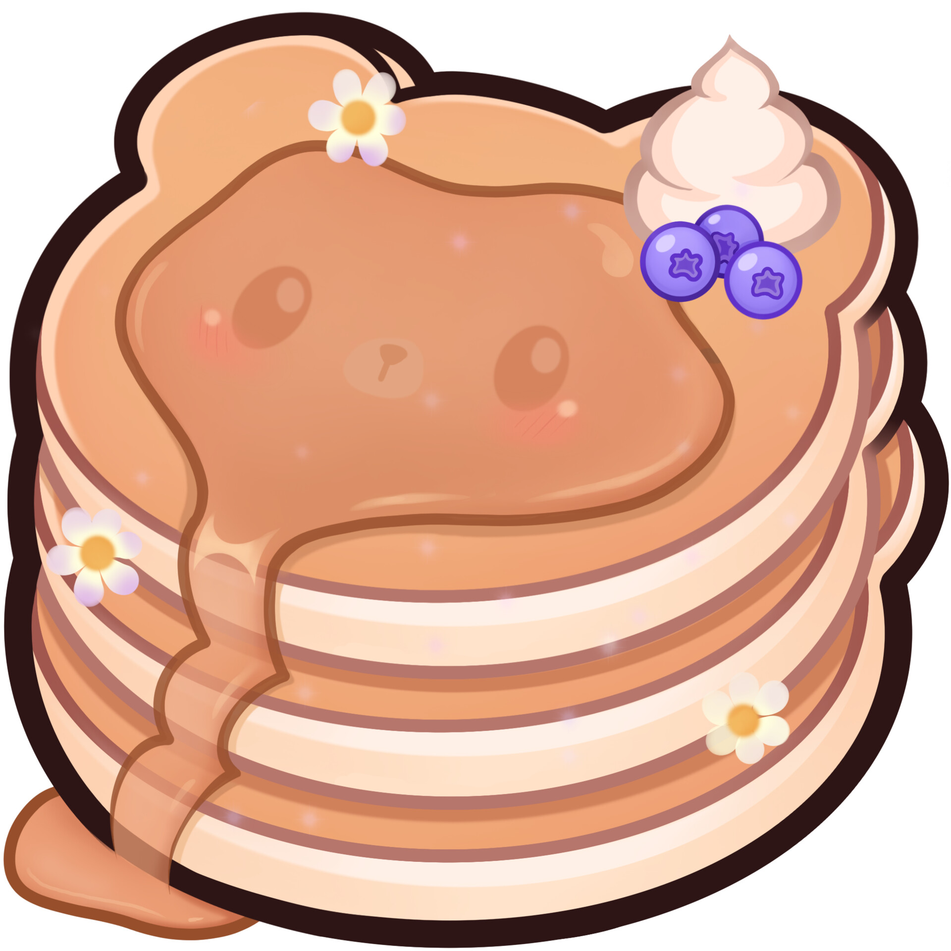 Monika Jamrozik - Bear Pancakes Sub Badges for Twitch Streamers