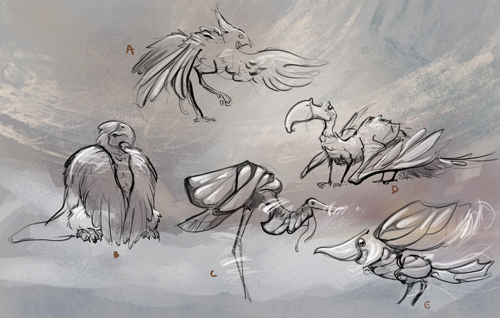 ArtStation - Creature/props sketch dump