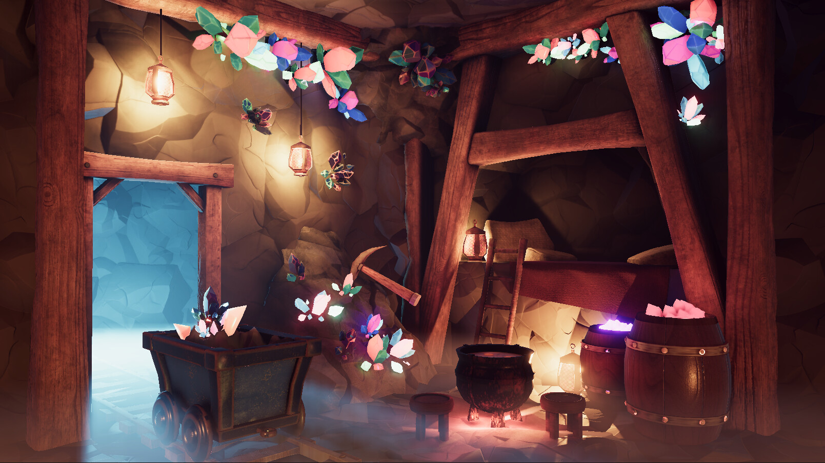 ArtStation - Dwarf Mine Diorama