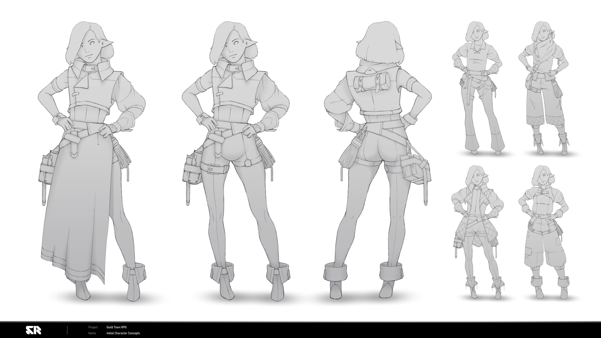 ArtStation - Guild Town RPG- Initial Character Concepts
