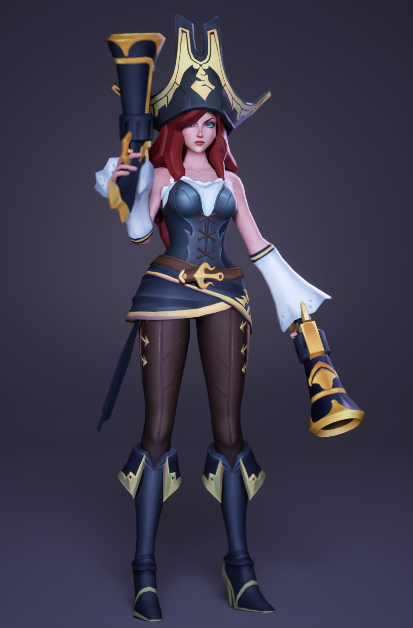 Mareva Molteni - Miss Fortune 3D Fanart