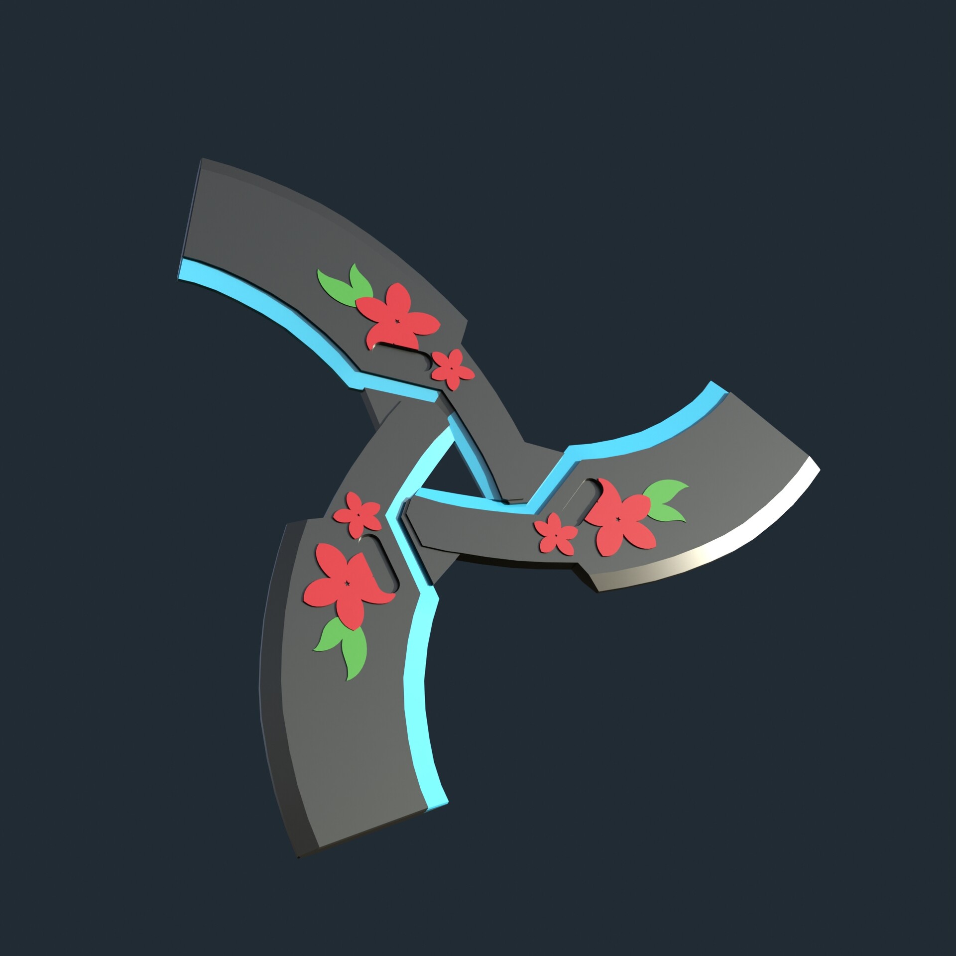 ArtStation - Genji Cyber Demon shurikens from Overwatch 2