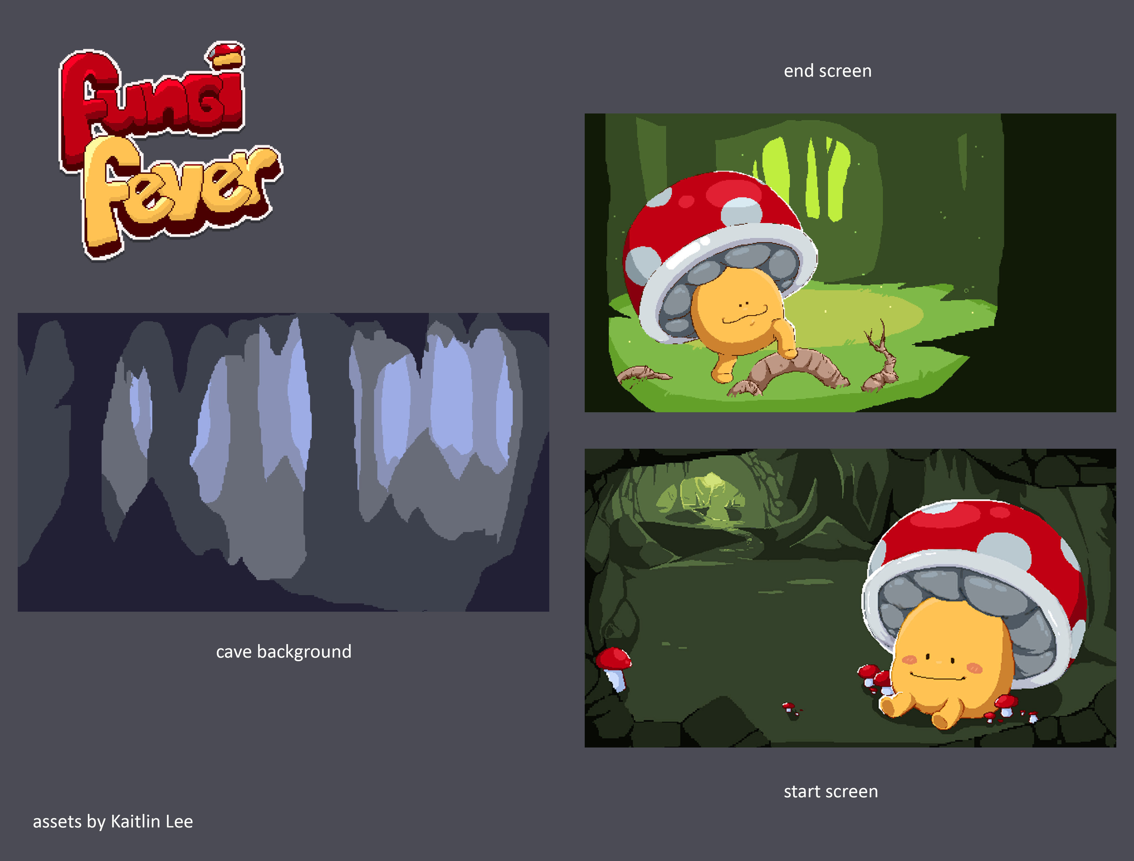 Kaitlin Lee - Fungi Fever - 2D Pixel Sprite Assets