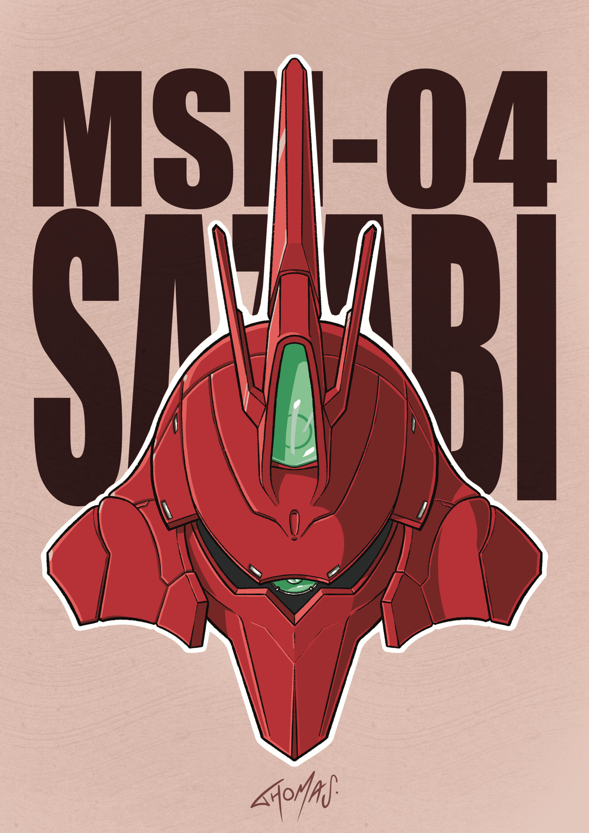 ArtStation - Mecha Portrait - MSN-04 Sazabi et Sazabi Neon