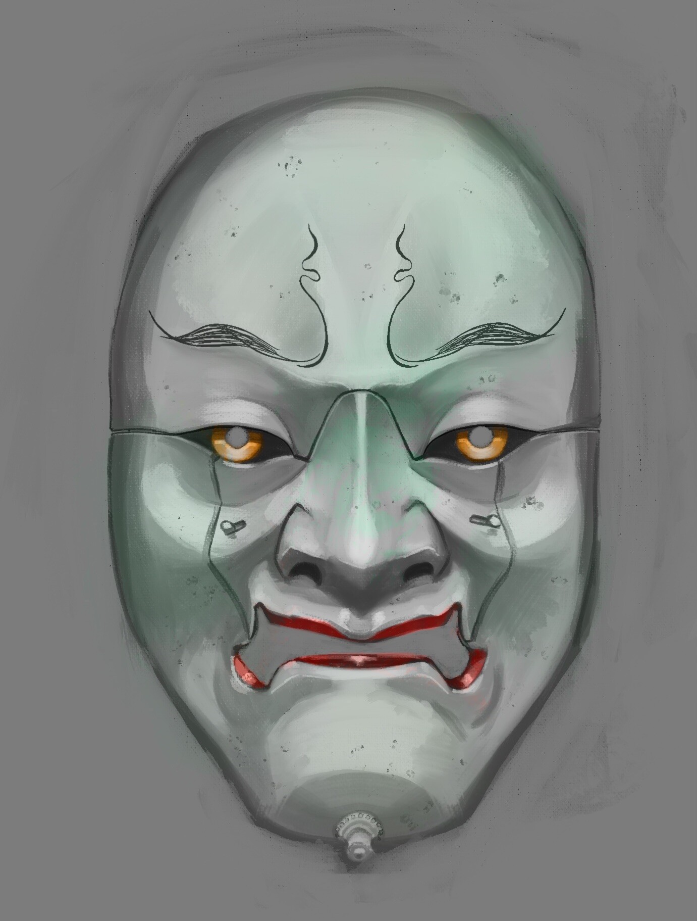 William Edwards - Noh-style Mempo mask