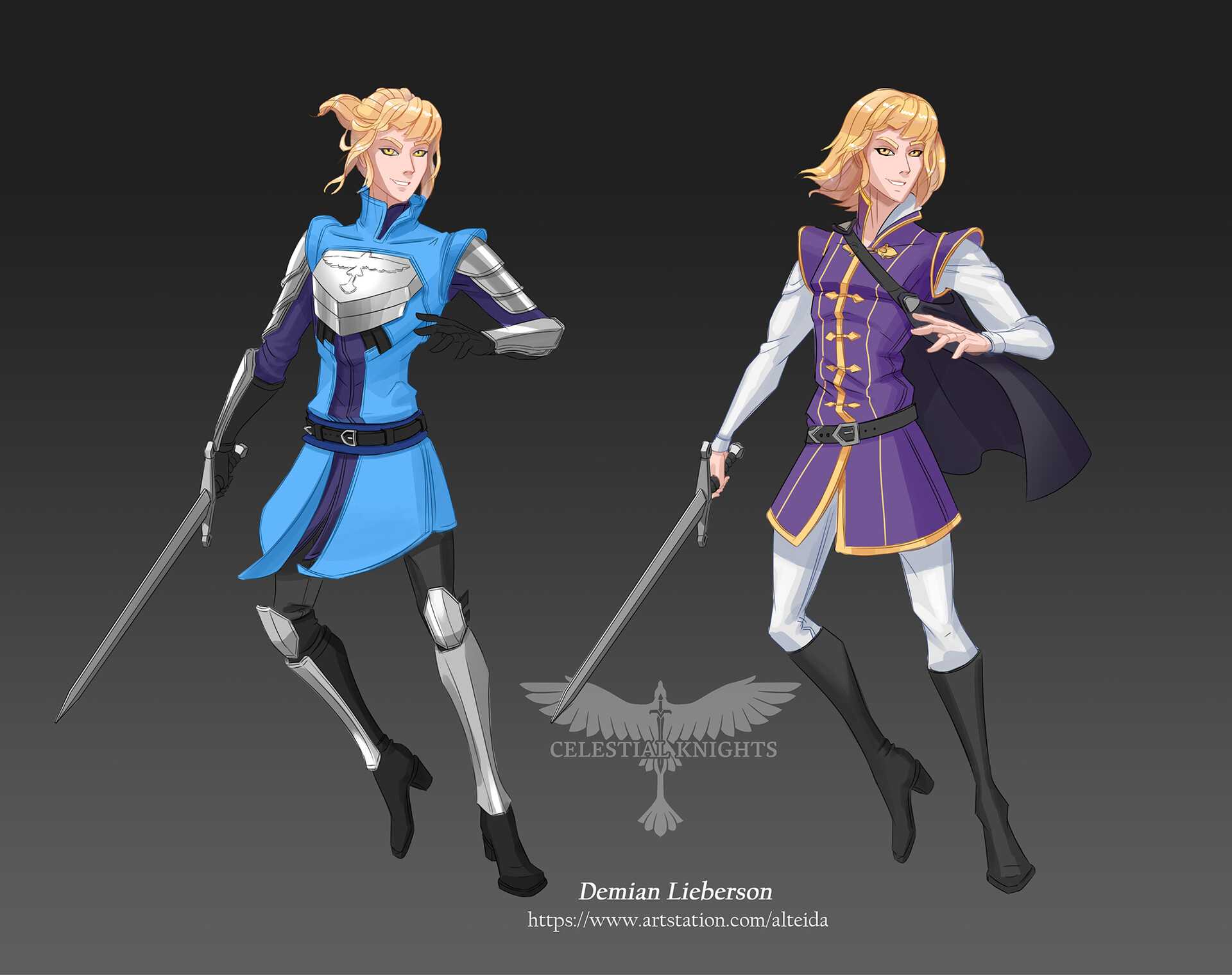 ArtStation - Demian Lieberson - Celestial Knights
