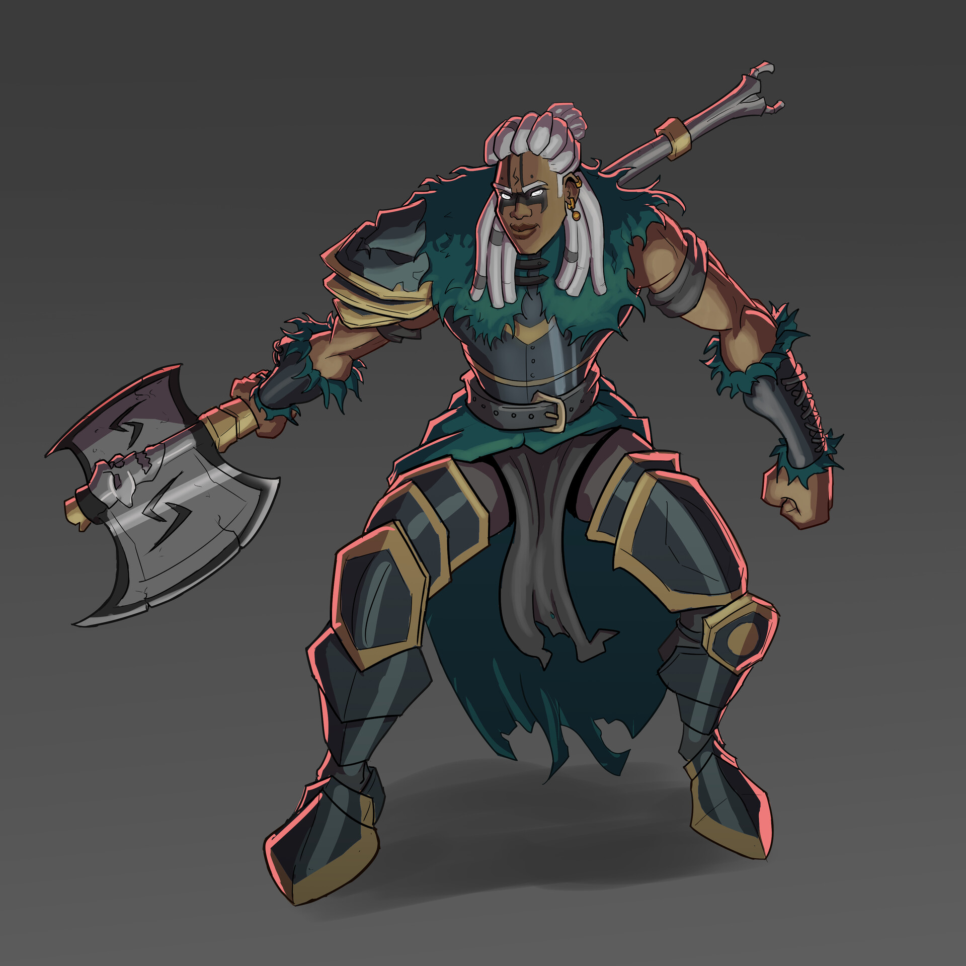 ArtStation - Kestrel! OC from my client, son of War from Darksiders.