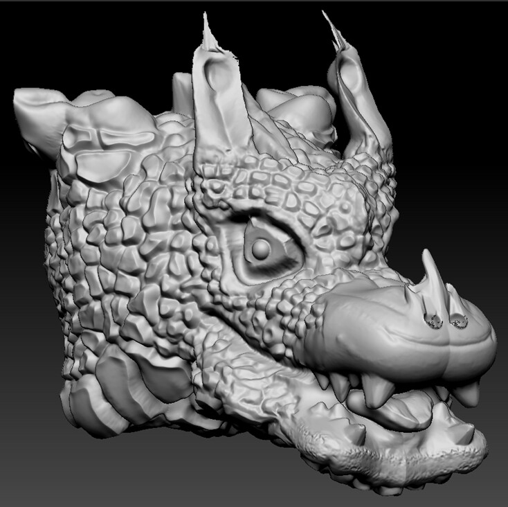ArtStation - Dragon Head