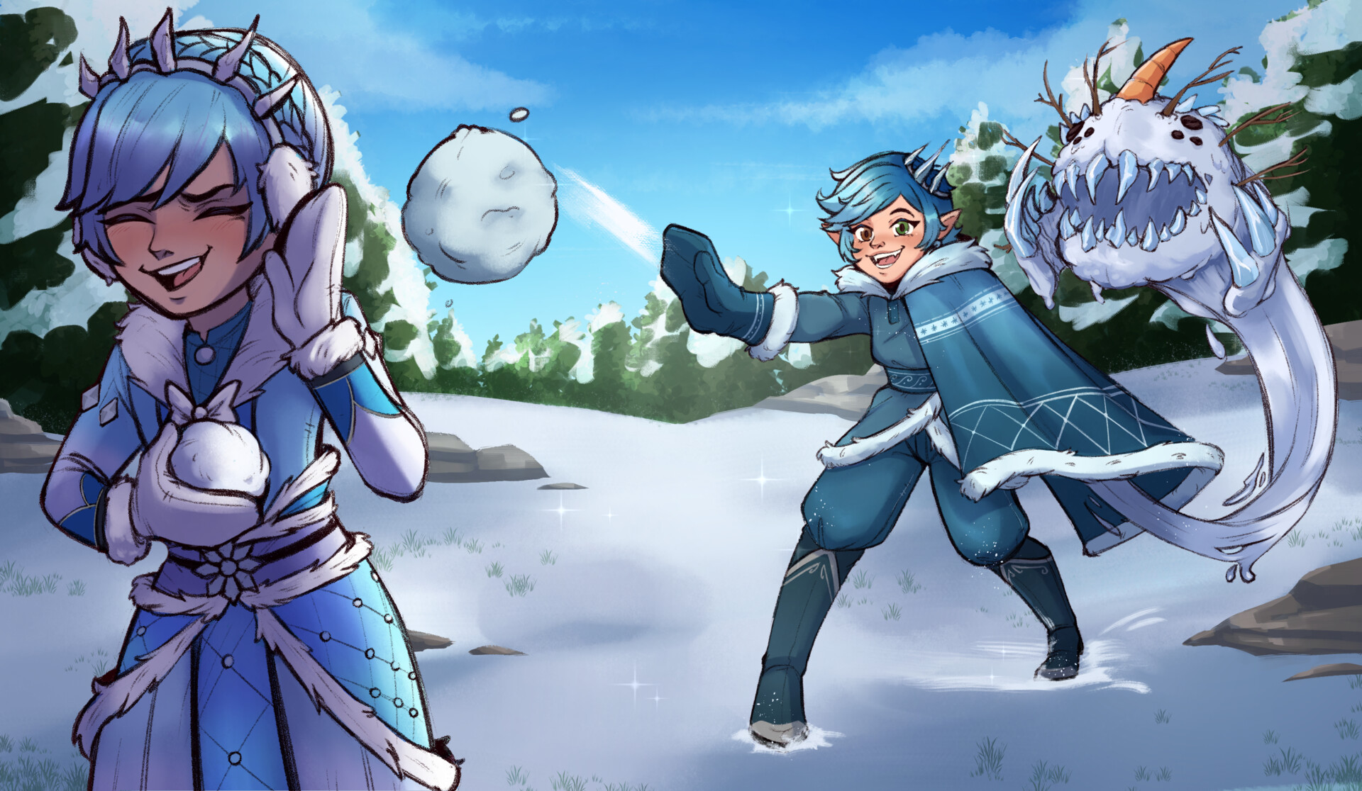 ArtStation - Snow Day Charybdis