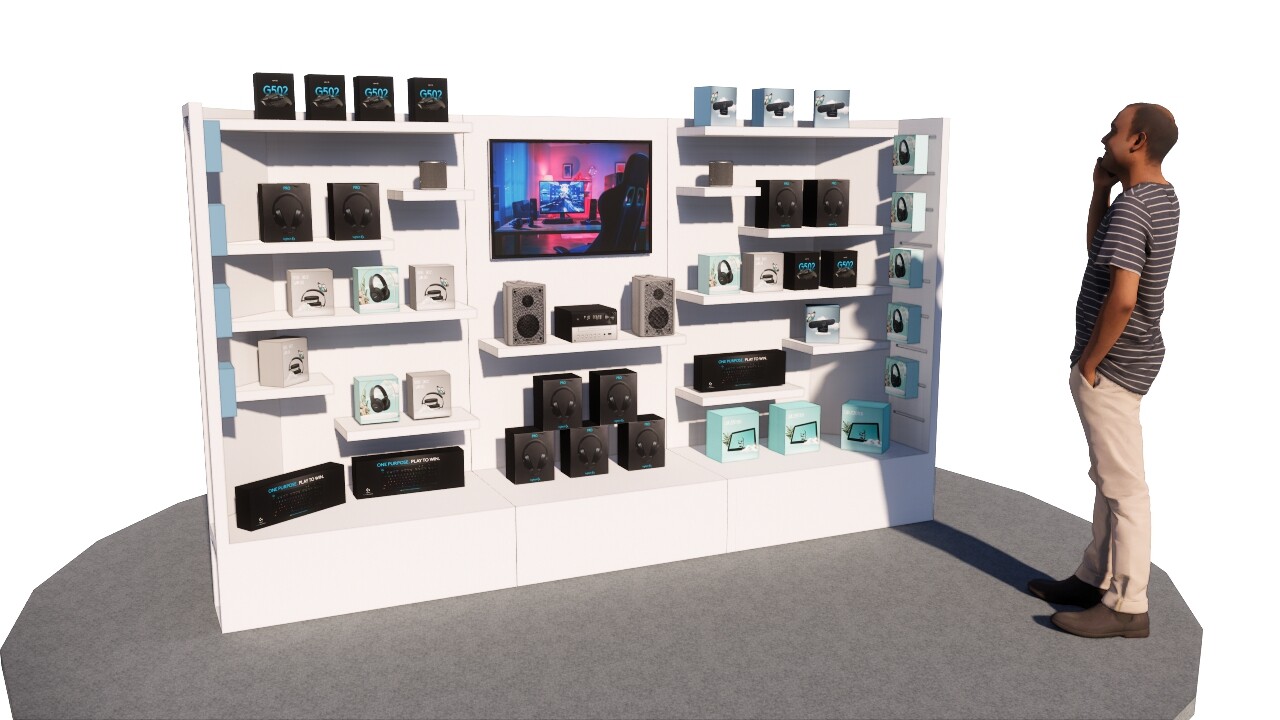 ArtStation - Curved display unit