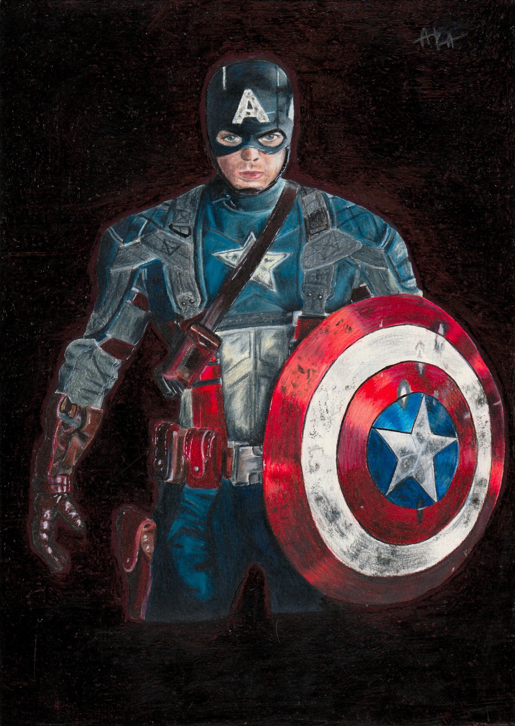 ArtStation - Captain America Traditional Fanart