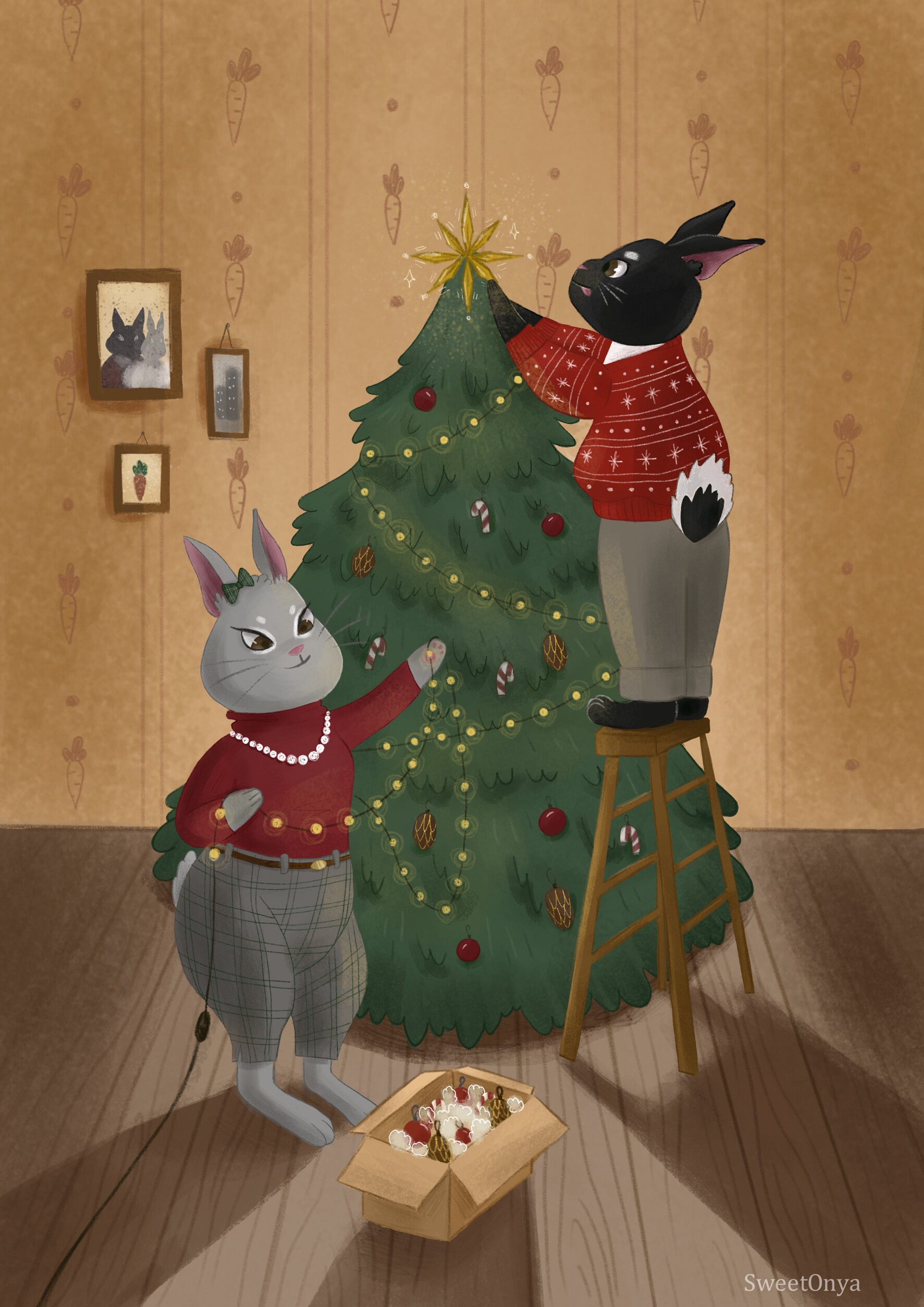 ArtStation - Dressing Up A Christmas Tree
