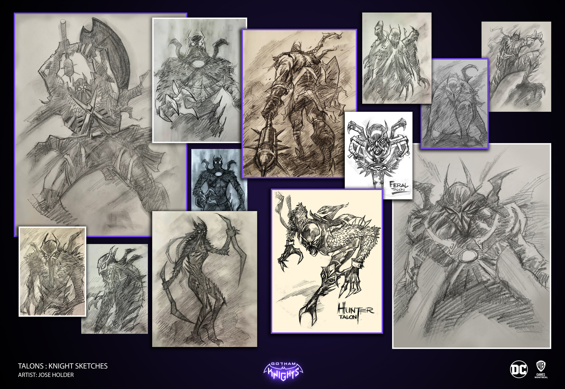 ArtStation - TALON Sketches - Gotham Knights