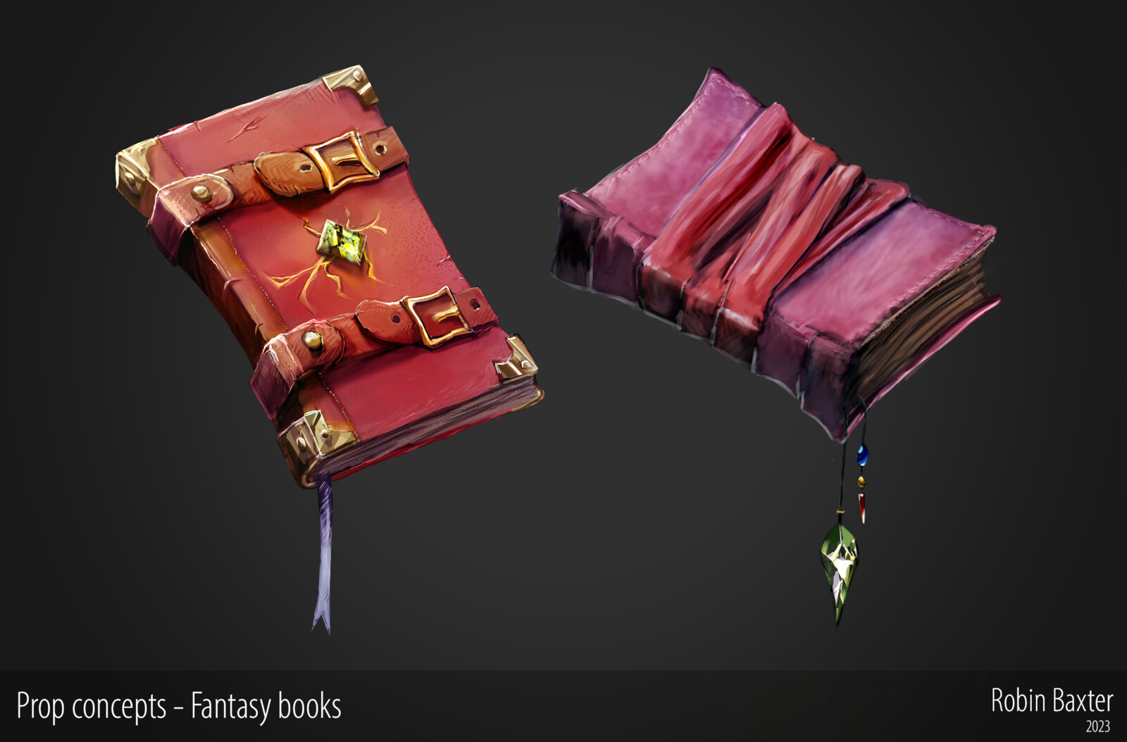 Robin Baxter - Fantasy books concept art