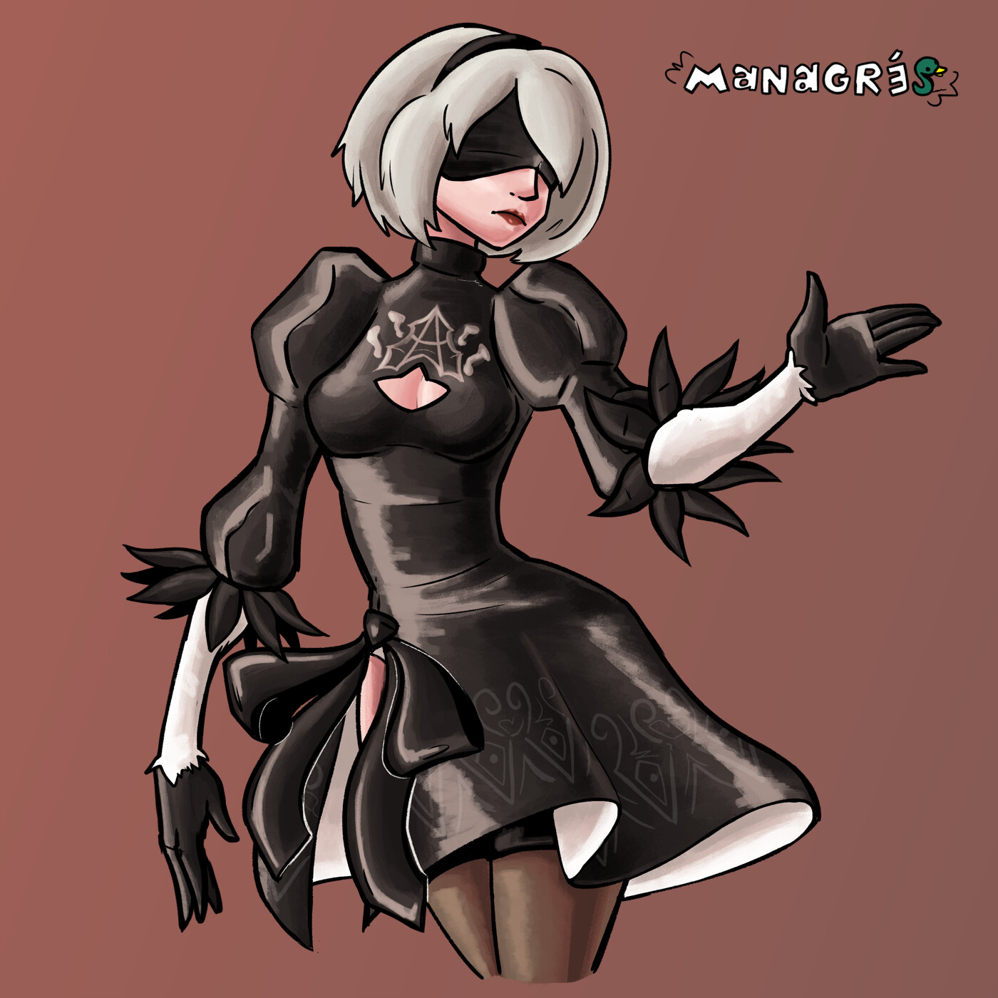 ArtStation - 2b Halfbody