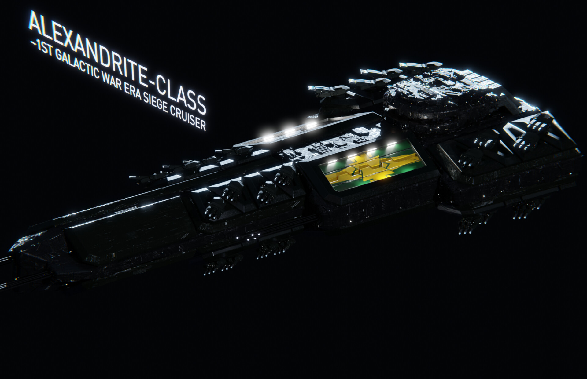 ArtStation - Alexandrite-Class Seige Cruiser