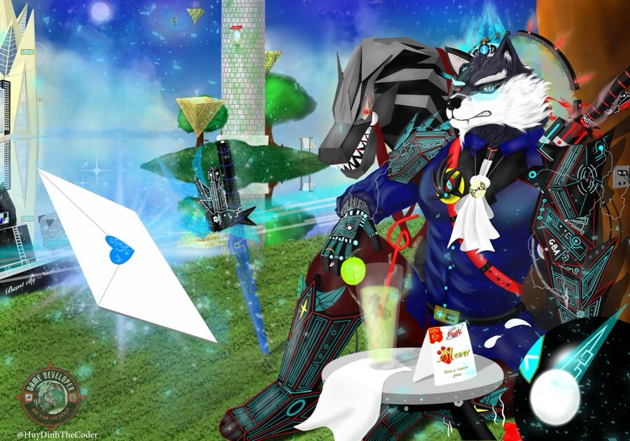 ArtStation - Johnson Lyan'nar - Cyber Werewolf - BloodMoon