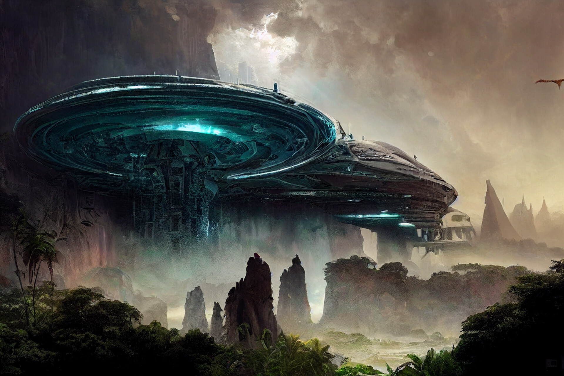 ArtStation - Overgrown Alien Bases and Pyramids, MJ