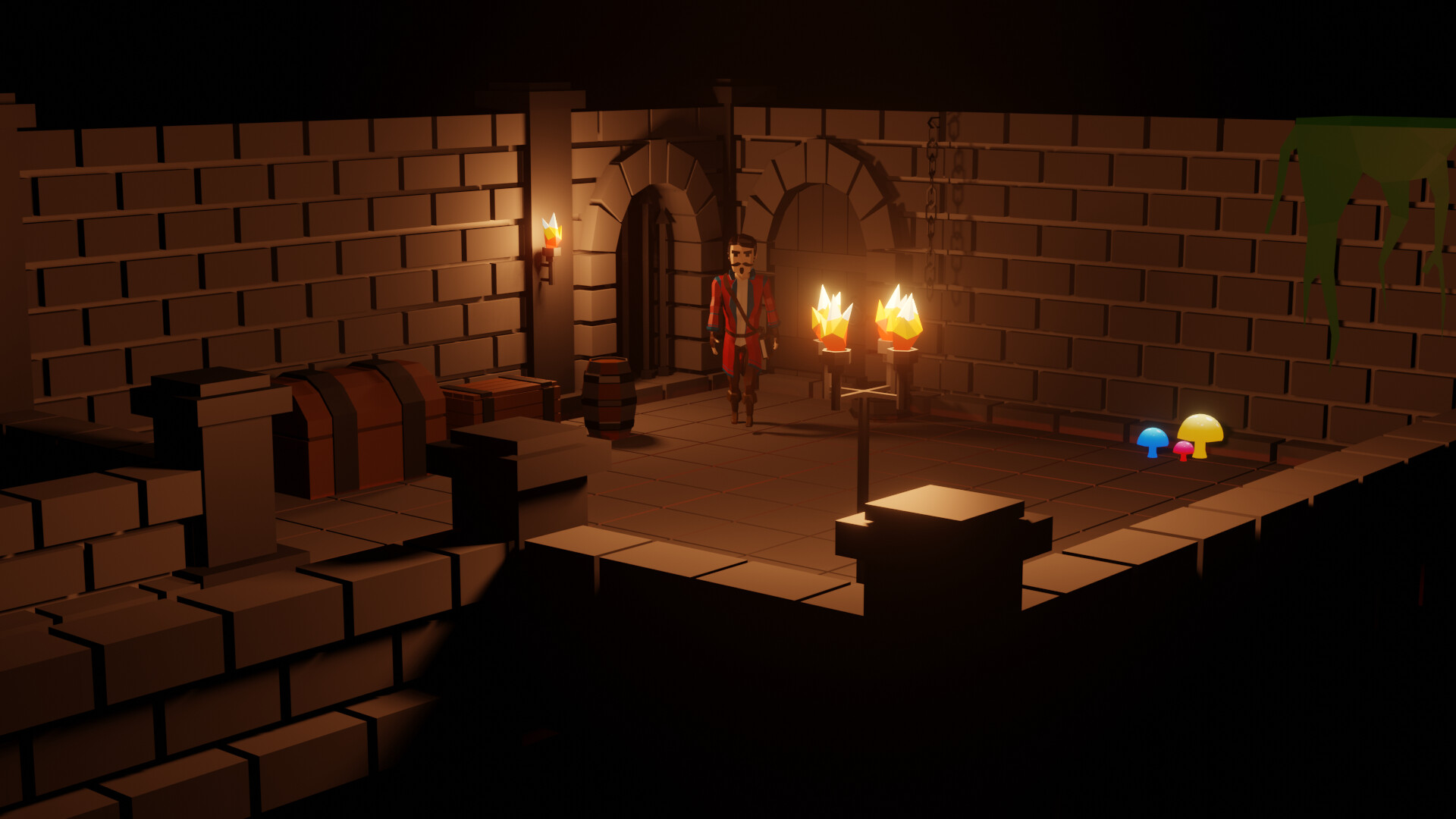 ArtStation - Low poly dungeon asset (not finished)